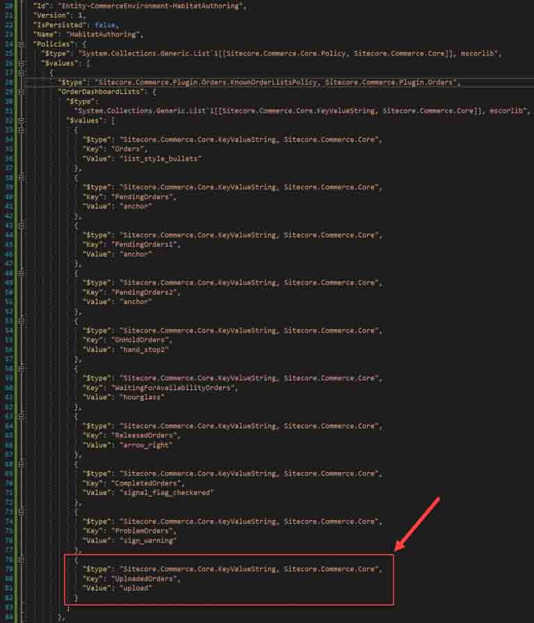 Custom Order lists filters to Sitecore Commerce 9.2